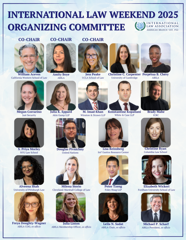 Announcing: ILW 2025 Organizing Committee - ABILA